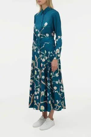 Gabriela Hearst Henri Printed Silk Twill Blouse