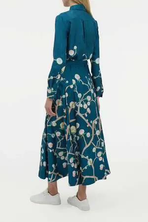 Gabriela Hearst Henri Printed Silk Twill Blouse