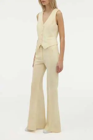 Gabriela Hearst Rhein Flare Virgin Wool Pant