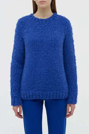 Gabriela Hearst Lawrence Knit Cashmere Sweater - Cobalt