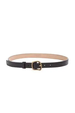 Gabriela Hearst Small Simone Textured Leather Belt - Black