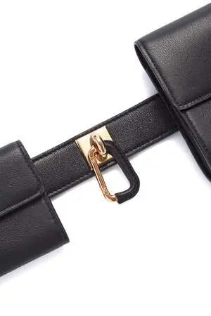 Gabriela Hearst Nappa Leather Tool Belt - Black