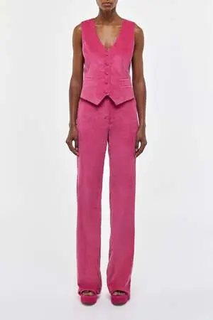 Gabriela Hearst Vesta Flare Pant - Fuchsia