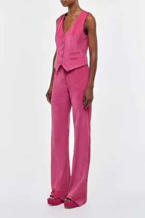 Gabriela Hearst Vesta Flare Pant - Fuchsia
