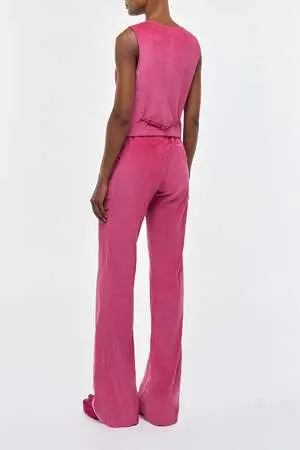 Gabriela Hearst Vesta Flare Pant - Fuchsia