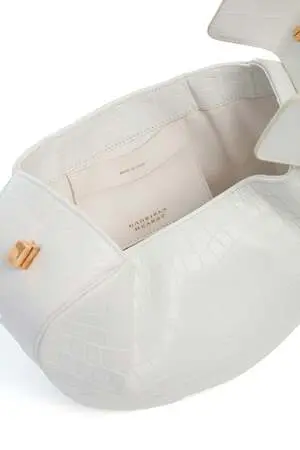 Gabriela Hearst Nina Bag In Crocodile Leather - Ivory