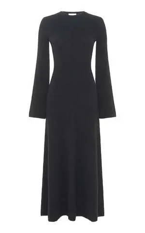 Gabriela Hearst Uriel Knit Maxi Dress In Brushed Cashmere - Black