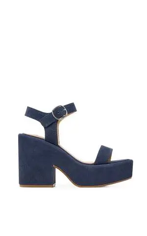 Gabriela Hearst Iman Platform Sandals - Navy
