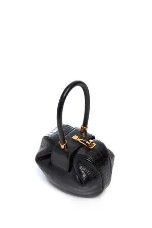 Gabriela Hearst Demi Bag In Crocodile Leather - Black