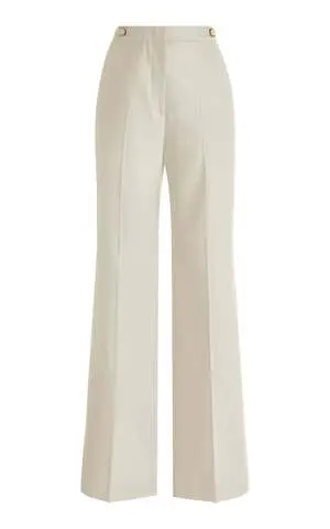 Gabriela Hearst Vesta Flare Pant In Sportswear Wool - Ivory