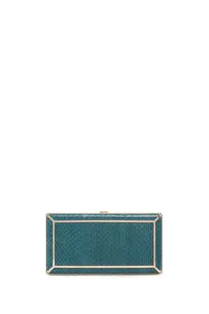 Gabriela Hearst Callas Snakeskin Clutch - Green