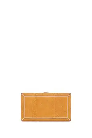 Gabriela Hearst Callas Snakeskin Clutch - Saffron