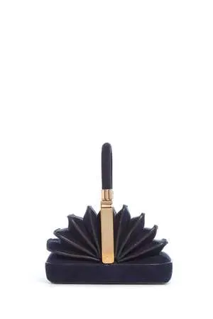 Gabriela Hearst Diana Bag In Suede - Navy