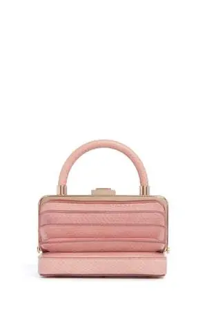 Gabriela Hearst Diana Bag In Snakeskin - Pink