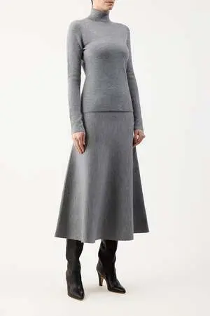 Gabriela Hearst May Knit Turtleneck - Heather Grey