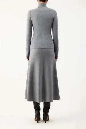 Gabriela Hearst May Knit Turtleneck - Heather Grey