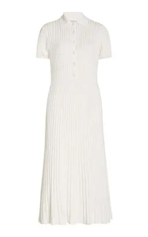 Gabriela Hearst Amor Knit Midi Dress In Cashmere Silk - Ivory