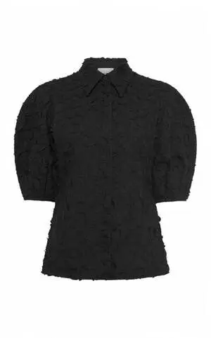 Gabriela Hearst Sansi Embroidered Linen Top