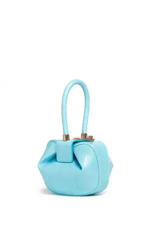 Gabriela Hearst Demi Bag In Snakeskin - Pale Blue