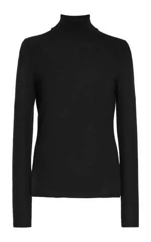 Gabriela Hearst Costa Knit Turtleneck In Cashmere Silk - Black