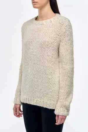Gabriela Hearst Lawrence Knit Cashmere Sweater - Ivory