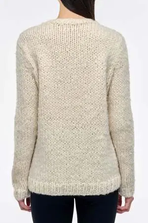 Gabriela Hearst Lawrence Knit Cashmere Sweater - Ivory