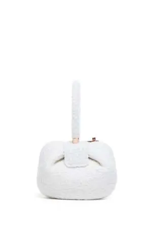 Gabriela Hearst Cashmere Boucle Demi Bag - Ivory