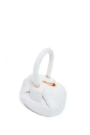 Gabriela Hearst Cashmere Boucle Demi Bag - Ivory