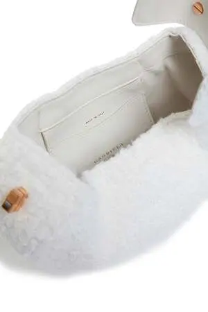 Gabriela Hearst Cashmere Boucle Demi Bag - Ivory