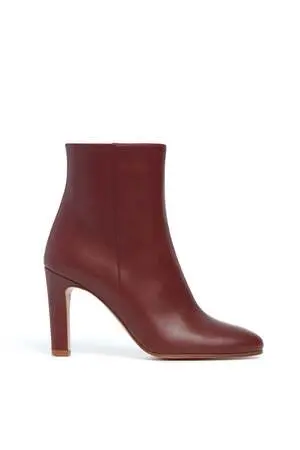 Italian leather ankle booties