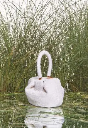 Gabriela Hearst Nina Bag In Cashmere Boucle - Ivory