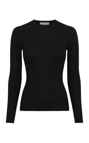 GABRIELA HEARST Gabriela Hearst Browning Cashmere Silk Ribbed Crew Neck Sweater
