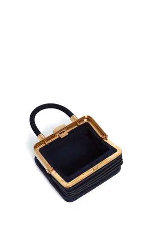 Gabriela Hearst Mini Diana Suede Bag - Navy