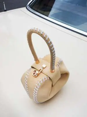Gabriela Hearst Whipstitch Demi Bag - Nude