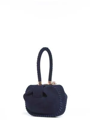 Gabriela Hearst Whipstitch Demi Bag - Navy