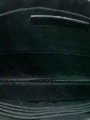 Saint Laurent 2020 Croc Embossed Leather Monogram Clutch Bag
