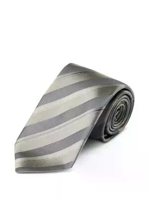 Brunello Cucinelli Striped Silk Neck Tie