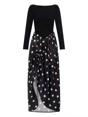 Sleeper Aurora Polka-dot Maxi Dress