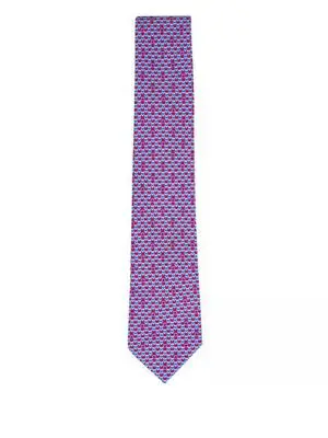 FERRAGAMO Heart-print Neck Tie