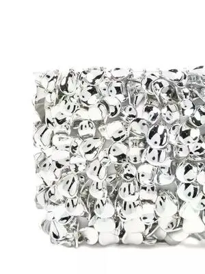 Simkhai Reese Beaded Chain-strap Clutch Bag - Silver