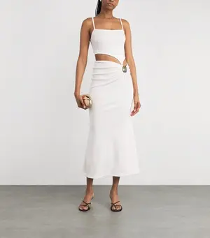 Christopher Esber Ribbed Cut-out Maxi Dress