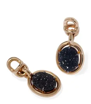 Annoushka Yellow And Drusy Black Onyx Mythology Earring Drops - Gold