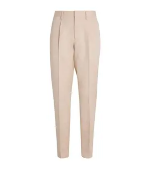 LARDINI Wool-blend Straight Trousers
