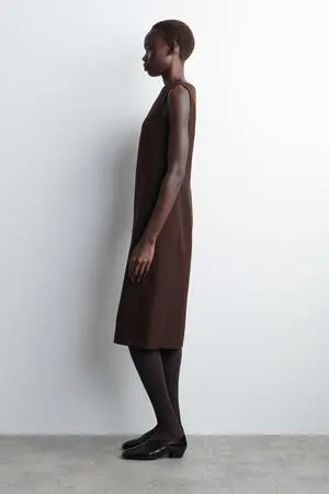Cos Tailored Wool Midi Dress