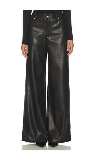 LOVERS AND FRIENDS Brooklyn Faux Leather Pant - Black