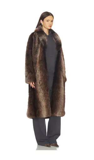 Line & Dot Cairo Faux Fur Coat