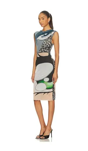 Ottolinger Mesh Pencil Dress