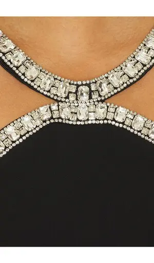 Retrofete Embellished Halterneck Mini Dress