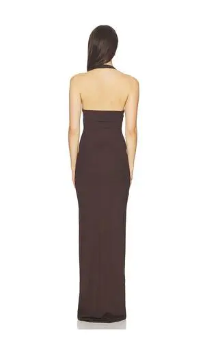 Eterne Halter Maxi Dress