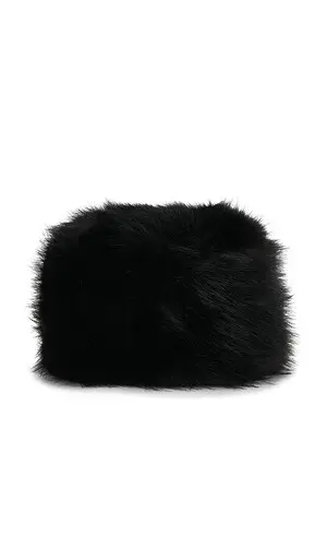 Apparis Margot Sable Pillbox Hat - Noir